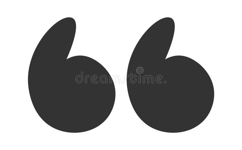 Cartoon Quotation Mark stock vector. Illustration of design - 276207861
