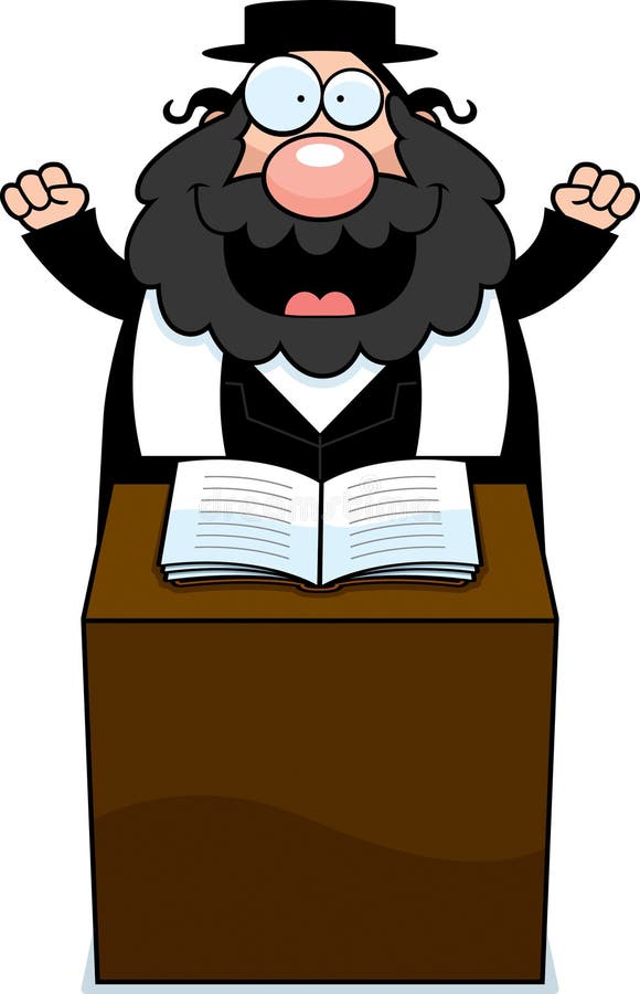 Cartoon Rabbi Sermon stock vector. Illustration of rabbi - 47714828