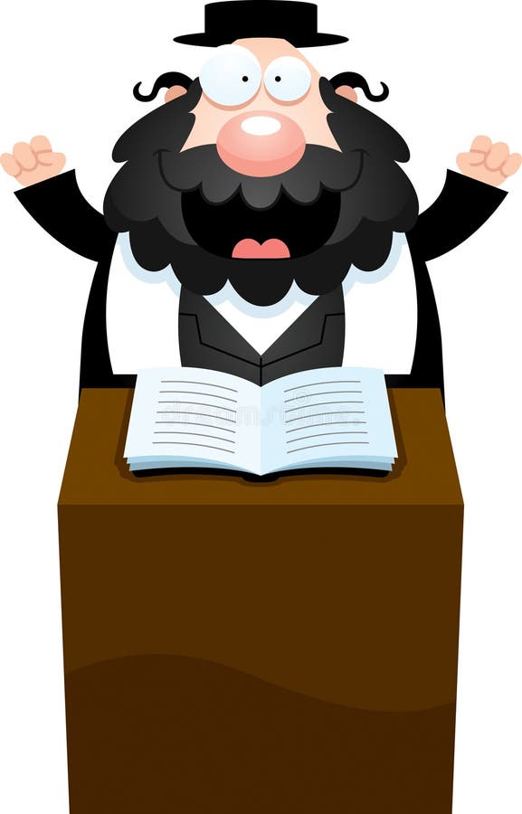 Rabbi Reading a Scroll stock illustration. Illustration of read - 16718416