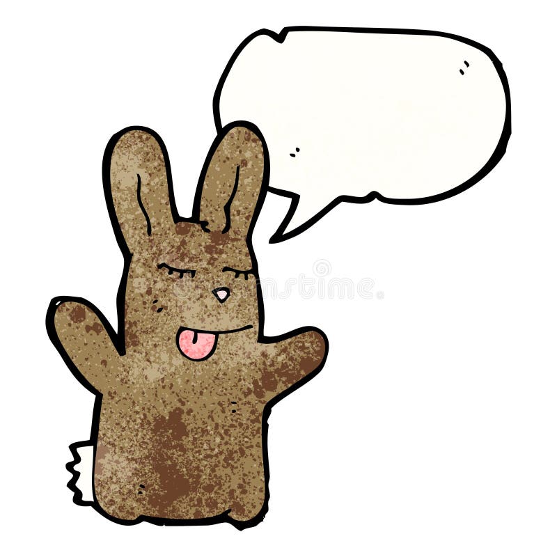 Cartoon rabbit stock vector. Illustration of textured - 38043519