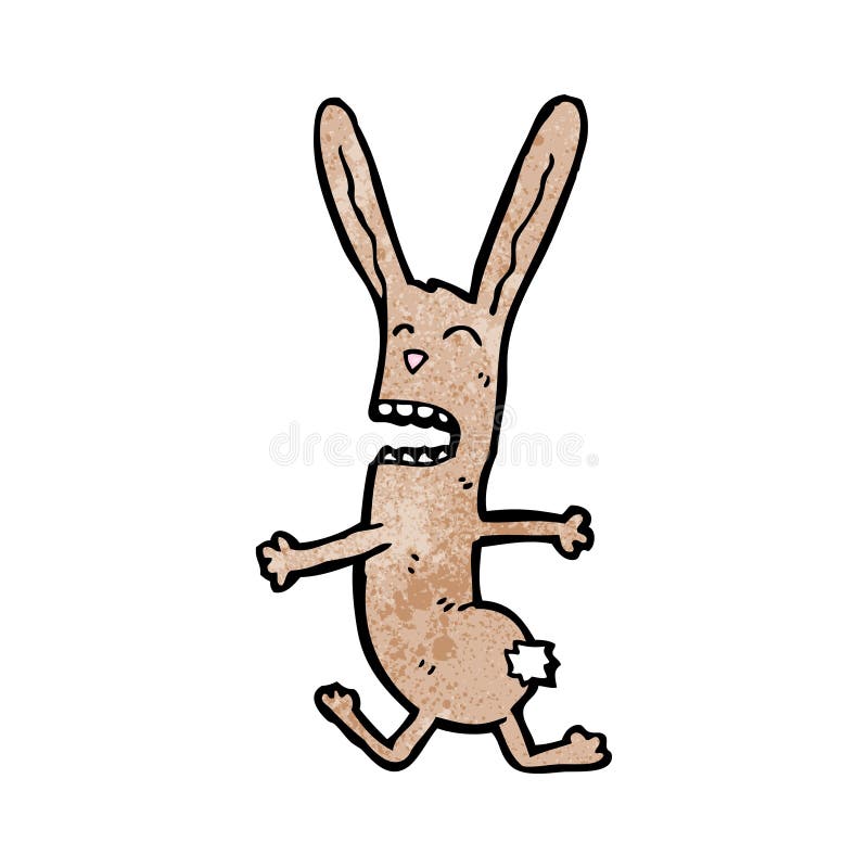 Cartoon rabbit stock vector. Illustration of retro, rabbit - 38054887
