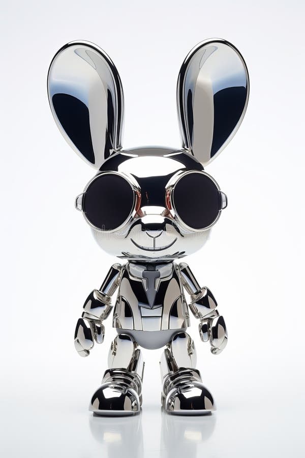 Cartoon Rabbit ÿart Toy ÿdesigner Toy ÿfront, Looking at Camera,in the ...