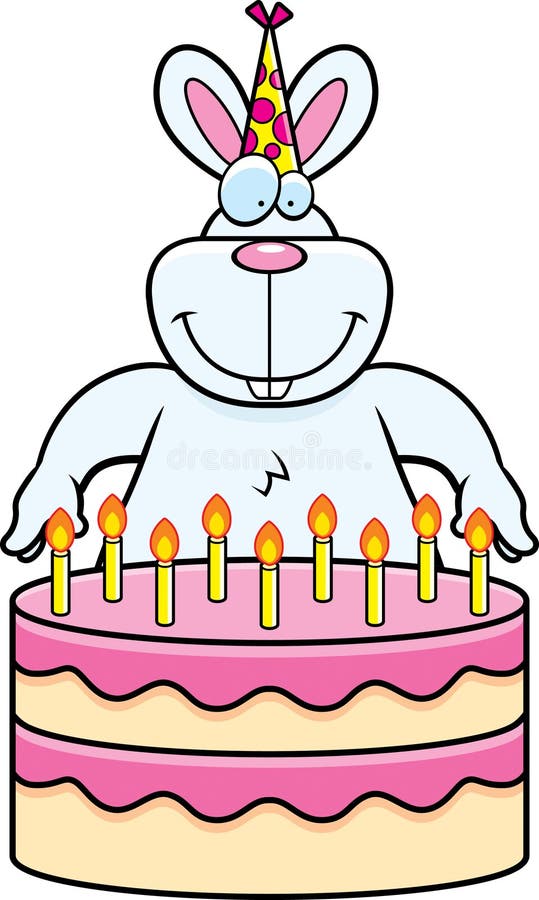 Cartoon Rabbit Birthday stock vector. Illustration of vector - 47474411