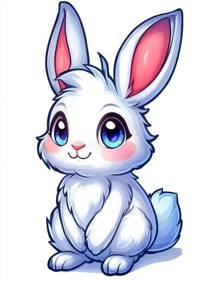 A Cartoon Rabbit with a Colorful Ear is Depicted in an Image, and There ...