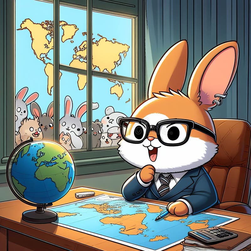 Rabbit Geographer Stock Photos - Free & Royalty-Free Stock Photos from ...