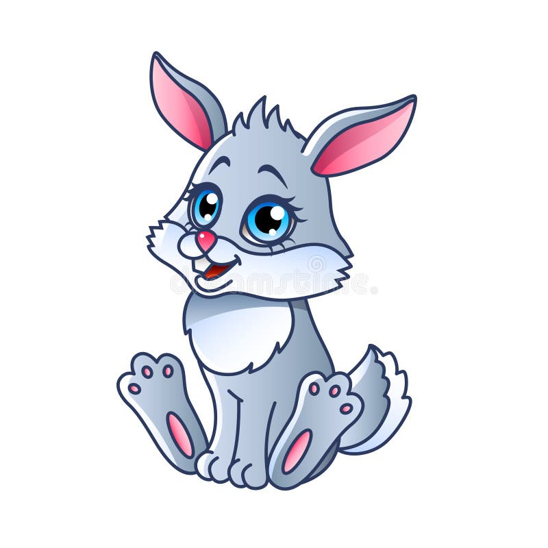 Rabbit Vector Art Cartoon Illustration Stock Illustrations – 66,849 ...