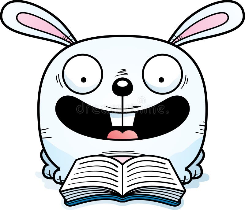 Cartoon Rabbit Reading Book Stock Illustrations – 452 Cartoon Rabbit ...