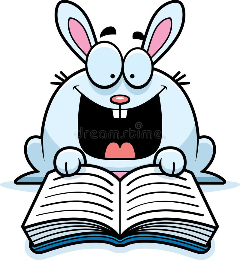 Cartoon Rabbit Reading Book Stock Illustrations – 483 Cartoon Rabbit ...