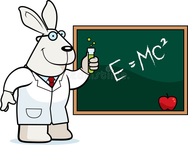 Cartoon Rabbit Scientist stock vector. Illustration of graphic - 115750177