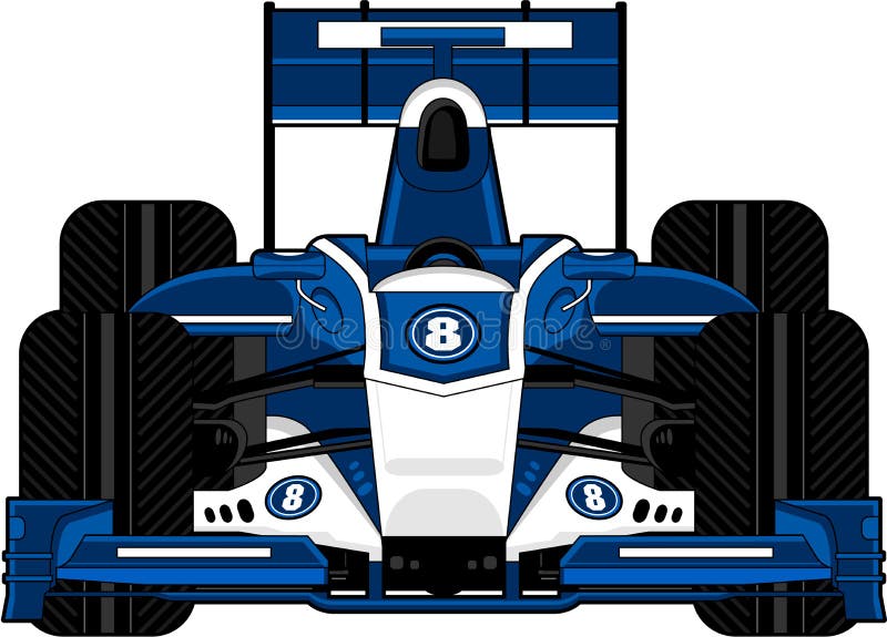 Cartoon Racing Car stock vector. Illustration of motorsport - 94557911