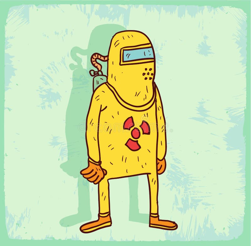 Cartoon Radiation Illustration , Vector Icon. Stock Vector ...