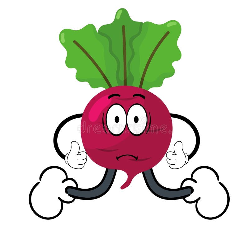 Cartoon - Radish Cartoon Illustration Stock Illustration - Illustration ...
