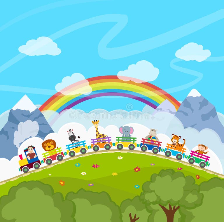 Cartoon Train Track Stock Illustrations – 4,616 Cartoon Train Track ...