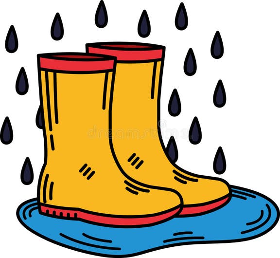Rain Gumboots Cartoon Stock Illustrations – 708 Rain Gumboots Cartoon ...