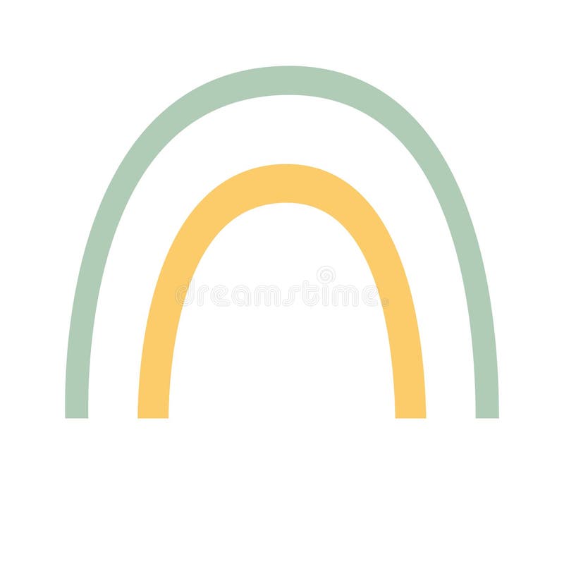 Cartoon Rainbow Icon stock vector. Illustration of element - 283641493