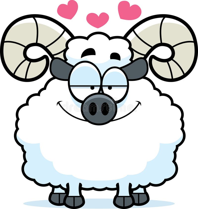 Cartoon Smiling Sheep Love Stock Illustrations – 179 Cartoon Smiling ...