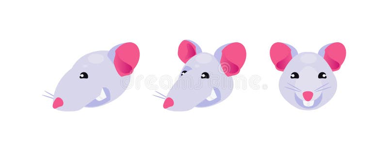 Cartoon rat head stock vector. Illustration of calendar - 148851538