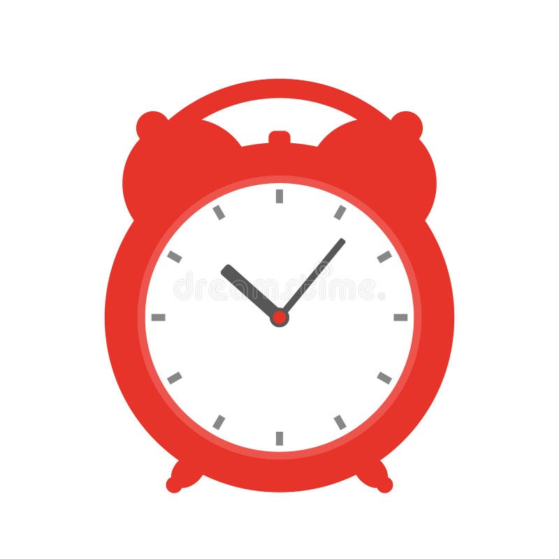 Cartoon Red Alarm Clock Vector Icon Stock Vector - Illustration of ring ...
