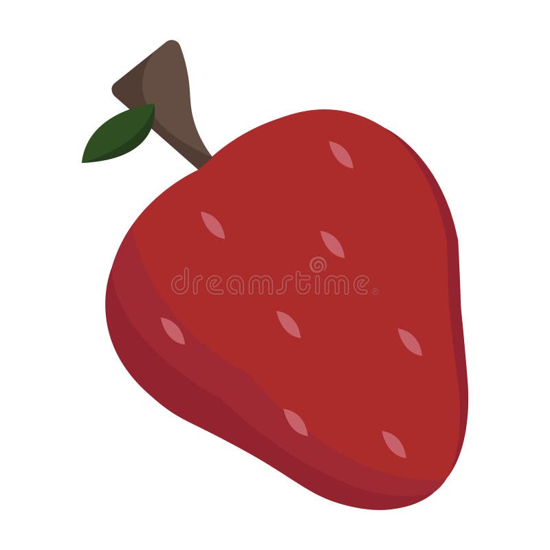 Cartoon red berry. Vector stock illustration. Illustration of ...