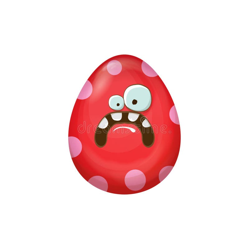 Red Easter Egg Character Stock Illustrations – 2,702 Red Easter Egg ...