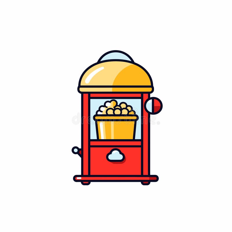 Popcorn Machine Cartoon Acting Actor Movie Performer Performance