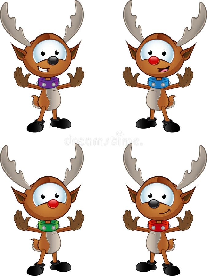 Cartoon Reindeer Character stock vector. Illustration of deer - 29107699