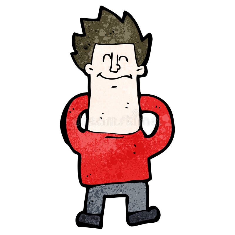 Cartoon relaxed man stock vector. Illustration of male - 38071532