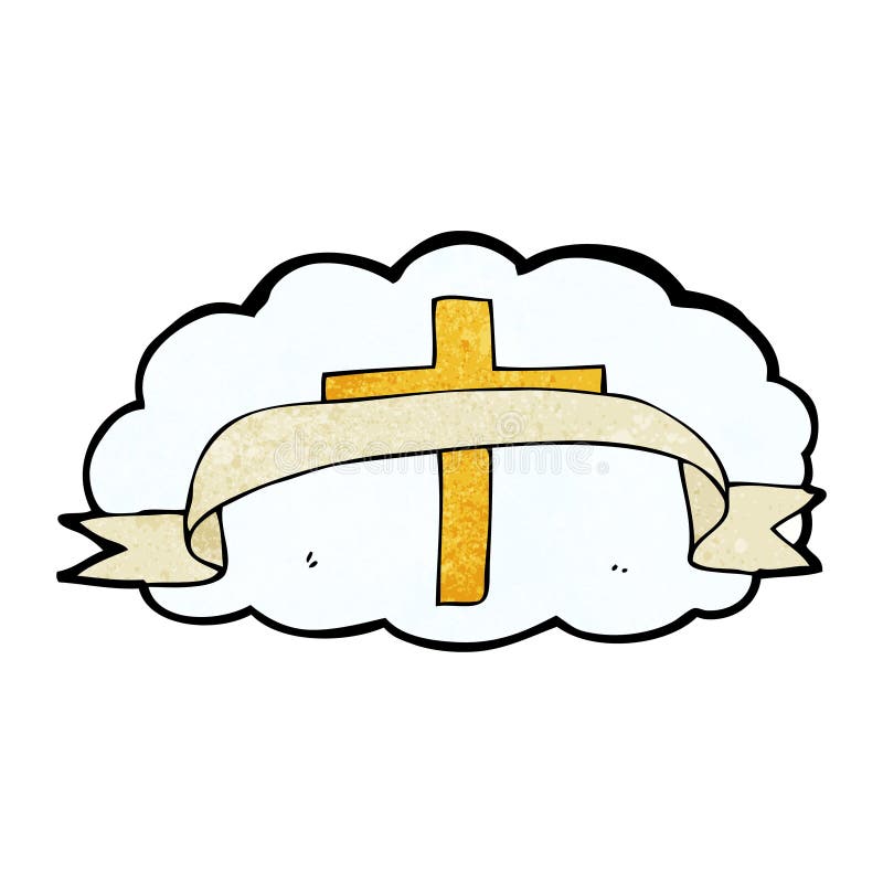 Cartoon Religious Cross Symbol Stock Vector - Illustration of heaven ...