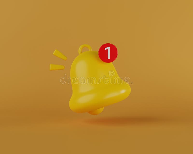 Cartoon Reminder Popup Bell Push Notification Icon Symbol. Symbol for ...