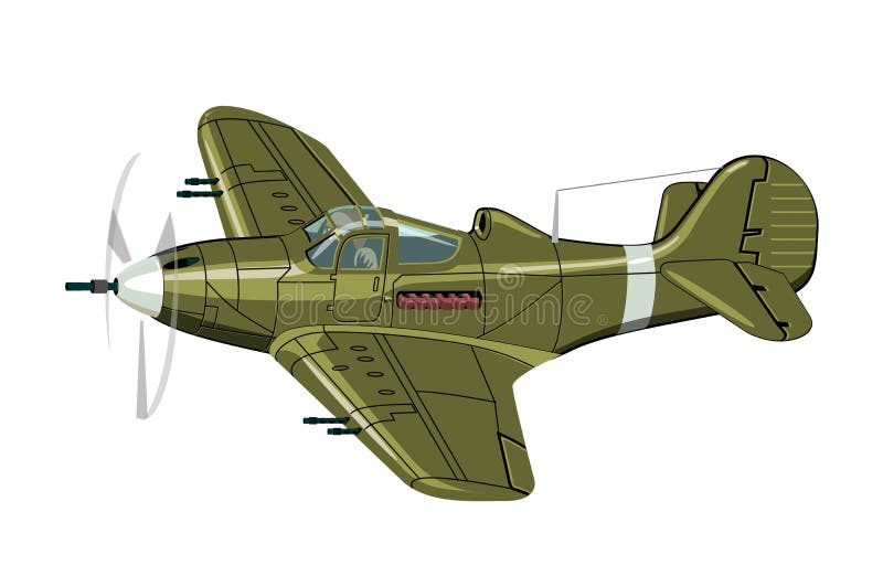 Cartoon Retro Airplane stock vector. Illustration of cool - 86176684