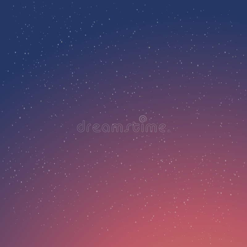Cartoon Retro Night Sky with Stars Background Stock Vector ...
