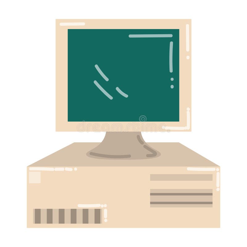 Computer Cartoon White Background Stock Illustrations – 103,814 ...