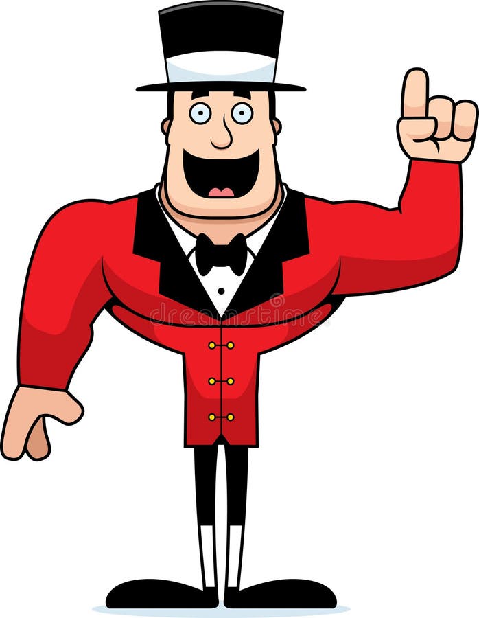 Cartoon Ringmaster Idea stock vector. Illustration of idea - 116634648