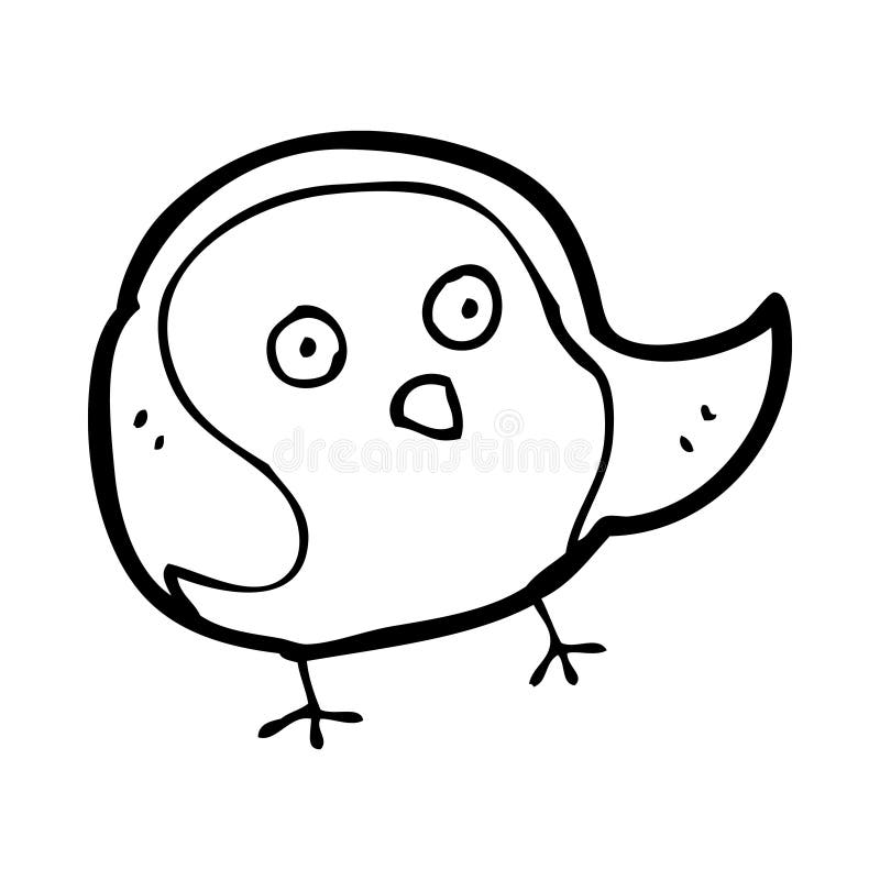 Cartoon robin stock illustration. Illustration of line - 37034631