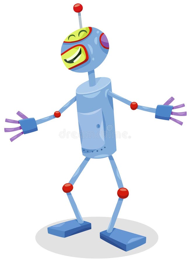 Cartoon Robot or Android Fantasy Character Stock Vector - Illustration ...
