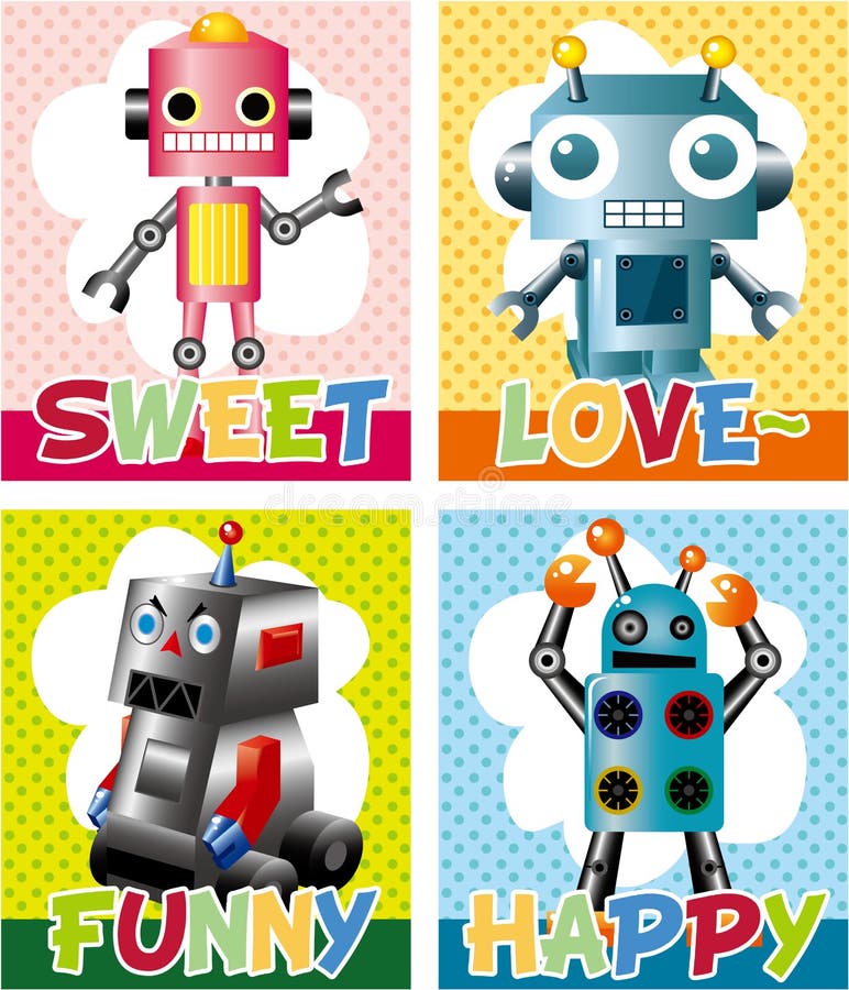 20+ Cartoon robot card Free Stock Photos - StockFreeImages