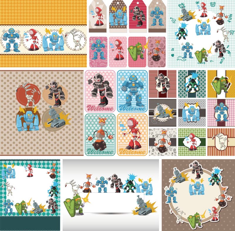20+ Cartoon robot card Free Stock Photos - StockFreeImages