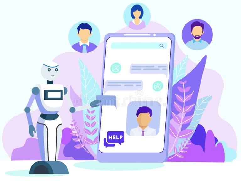 Chatbot Screen Stock Illustrations – 8,299 Chatbot Screen Stock ...