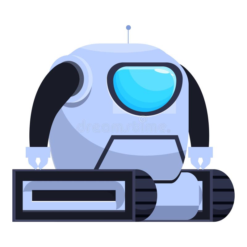 Cartoon Robot Hand Showing Four Fingers Gesture Stock Illustration ...