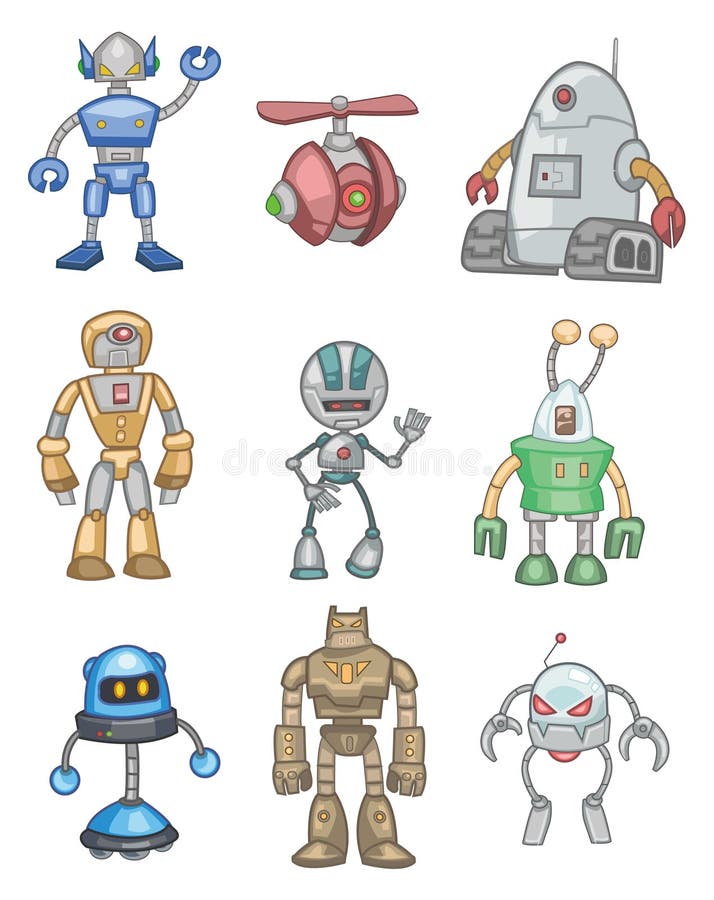 Cartoon robot icon stock vector. Illustration of cartoon - 17635568