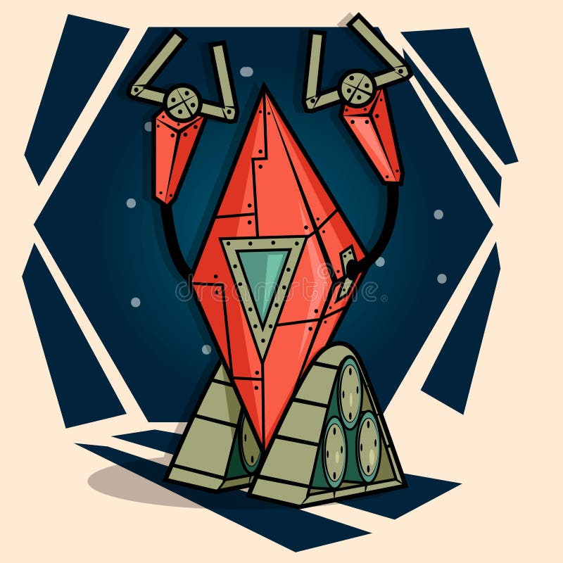 Cartoon Robot stock vector. Illustration of android, laser - 39699402