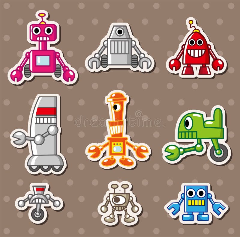 Retro robot stock vector. Illustration of vintage, robot - 35135929