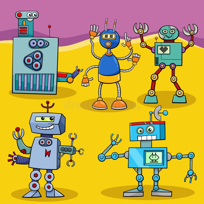 Droids Cartoon Stock Illustrations – 301 Droids Cartoon Stock ...