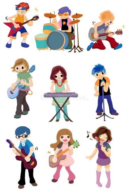 Cartoon Color Band Stock Illustrations – 4,590 Cartoon Color Band Stock ...