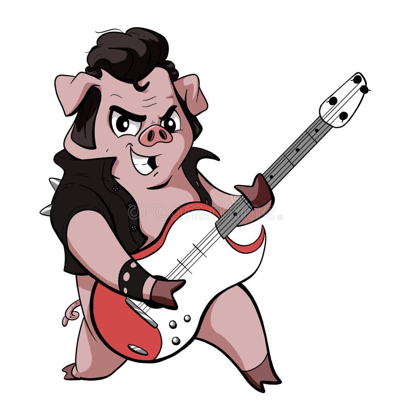 Rockstar Pig Stock Illustrations – 31 Rockstar Pig Stock Illustrations ...
