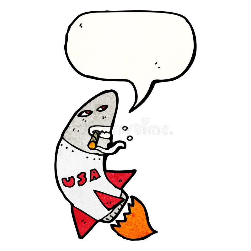 Cartoon rocket stock vector. Illustration of funny, texture - 38029531