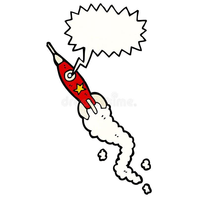 Cartoon rocket stock vector. Illustration of character - 38037693