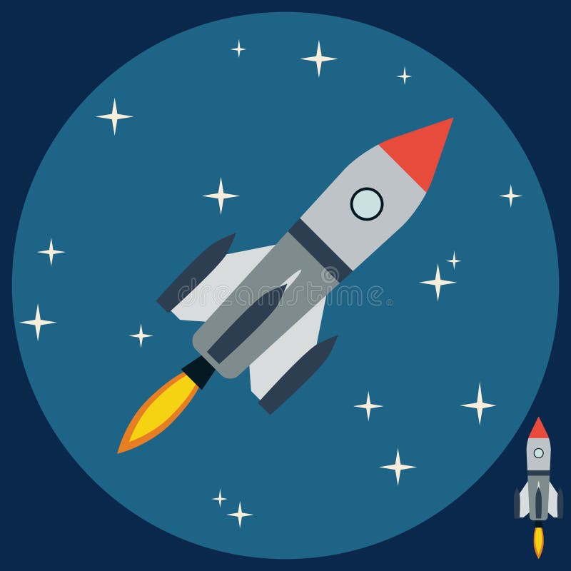 Space rocket stock illustration. Illustration of launcher - 14364242