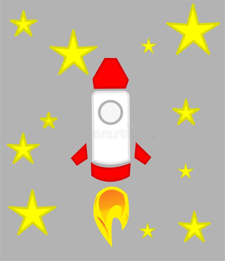 Cartoon about rocket stock illustration. Illustration of mascot - 85335932
