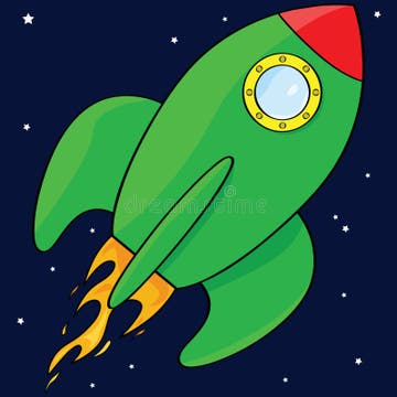 Cartoon rocket ship stock vector. Illustration of porthole - 15259156